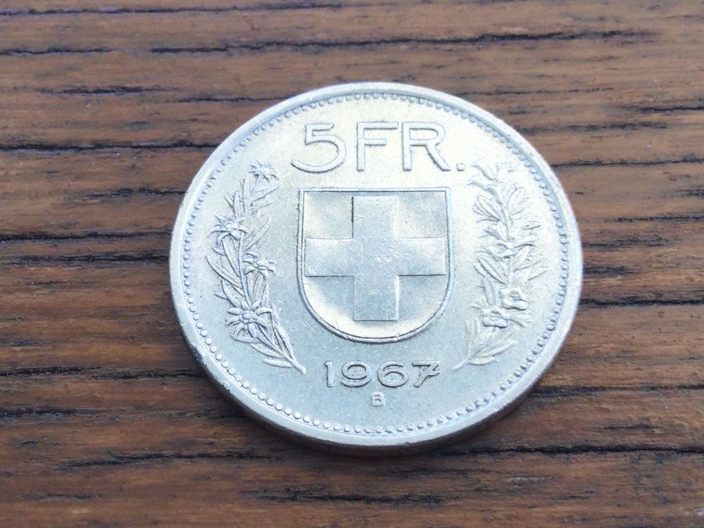 5Fr. 1967 (Gebraucht) in Riehen für CHF 13 – mit Lieferung auf Ricardo kaufen