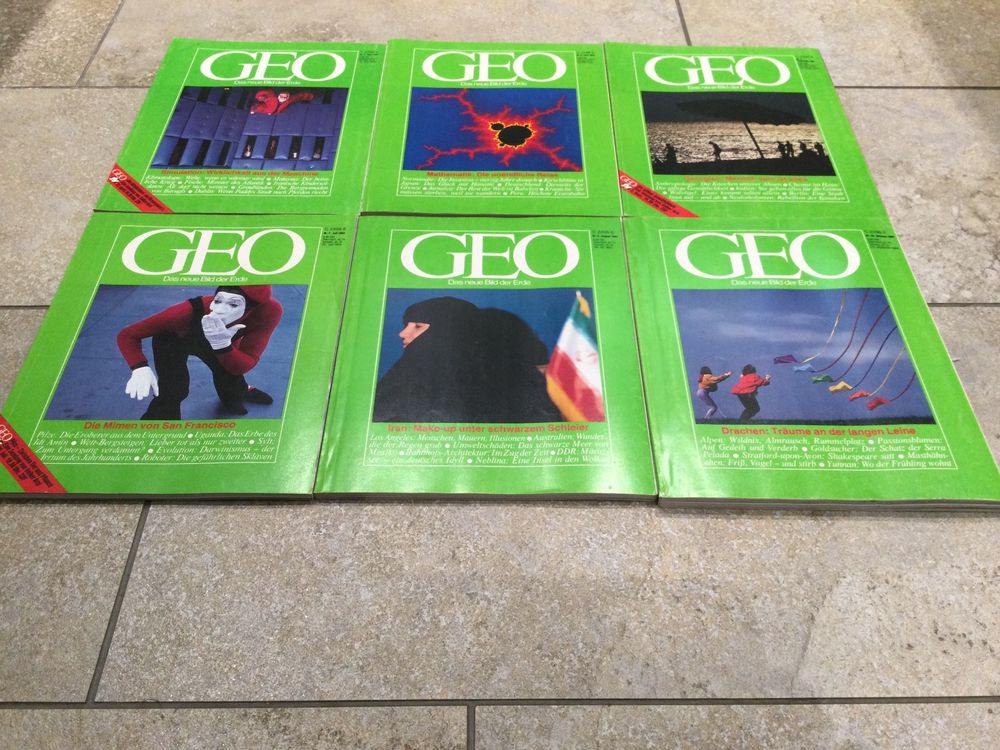 GEO Magazine 1984, 6 Hefte (Gebraucht) in Schaffhausen für CHF 10 – mit ...