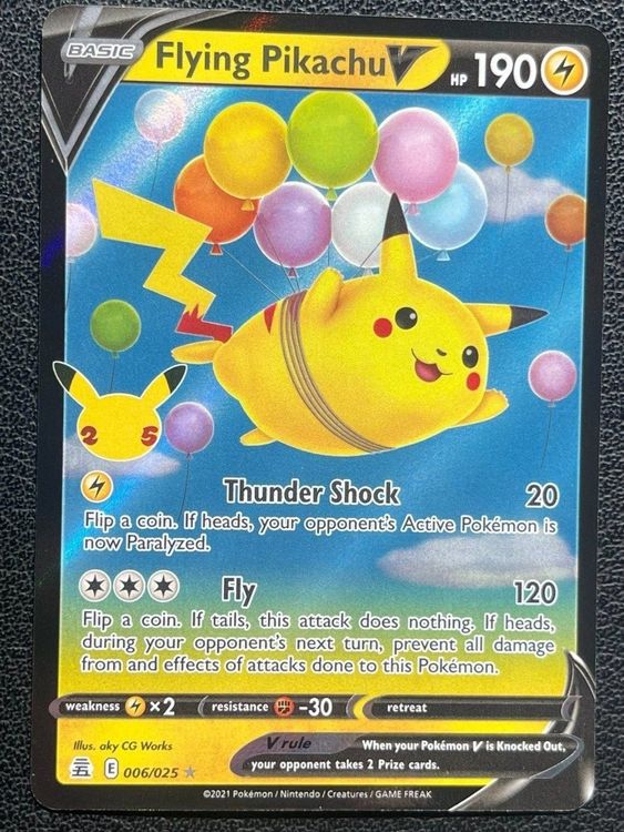 Flying Pikachu V 006/025 Full Art Pokémon Celebrations | Kaufen auf Ricardo