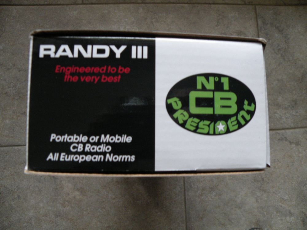 Funkgerät President Randy3 AM/FM 40 Kanal (Neu und originalverpackt) in ...