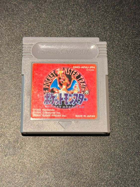 Pokémon Pocket Monsters Akai (Red) Nintendo GB Japan Import (Gebraucht ...