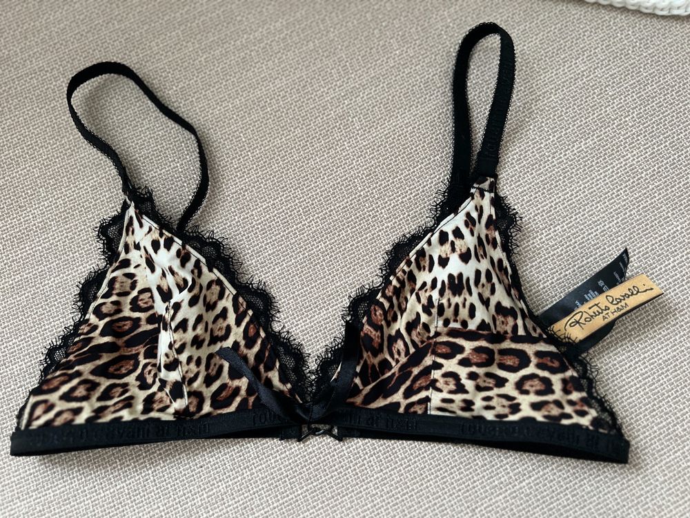 ROBERTO CAVALLI H&M BH Leo-Print, Spitz, Gr. S, NEU (Neu (gemäss ...