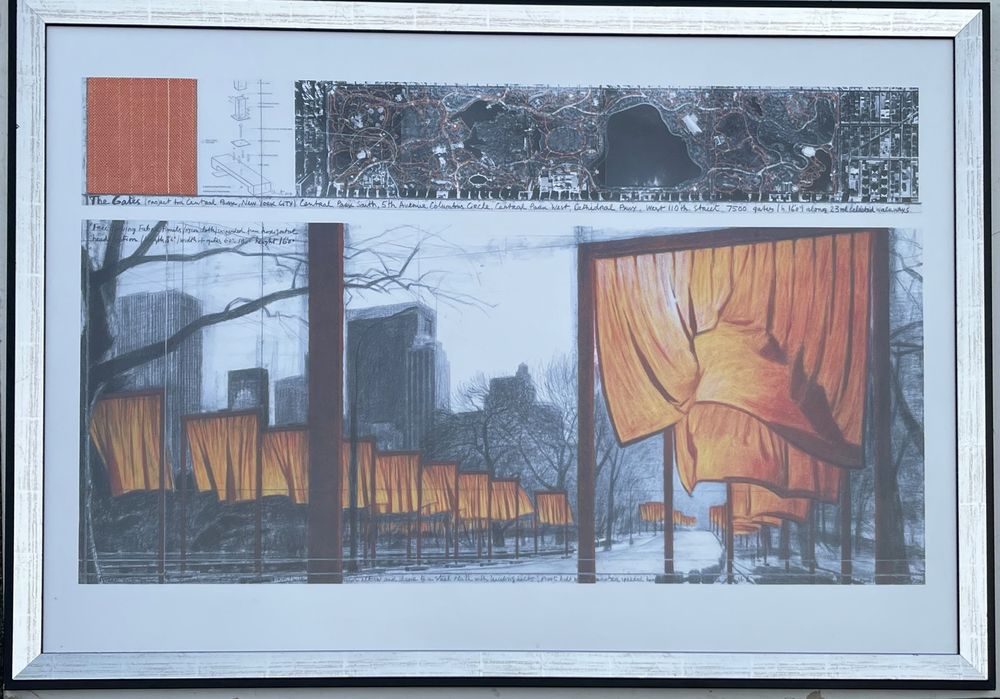 CHRISTO (1935-2020) Grosses Plakat (Gebraucht) in Root für CHF 120 – mit Lieferung auf Ricardo ...