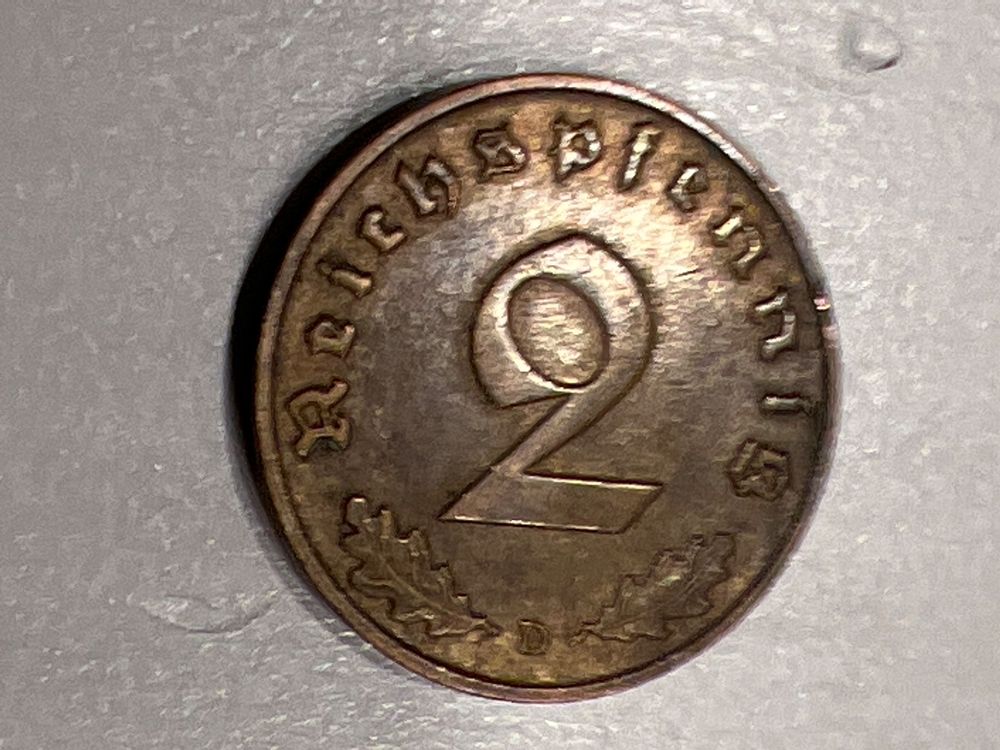 Deutschland - 2 Reichspfennig 1939 D (Gebraucht) in Meienberg für CHF 2.2 – mit Lieferung auf ...