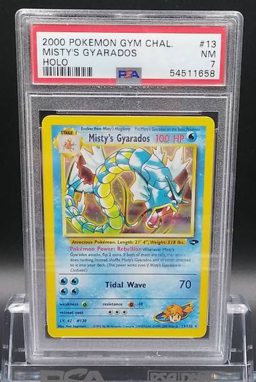 PSA 7 Pokemon Misty's Gyarados PSA Grading, inkl PSA Ständer | Kaufen ...