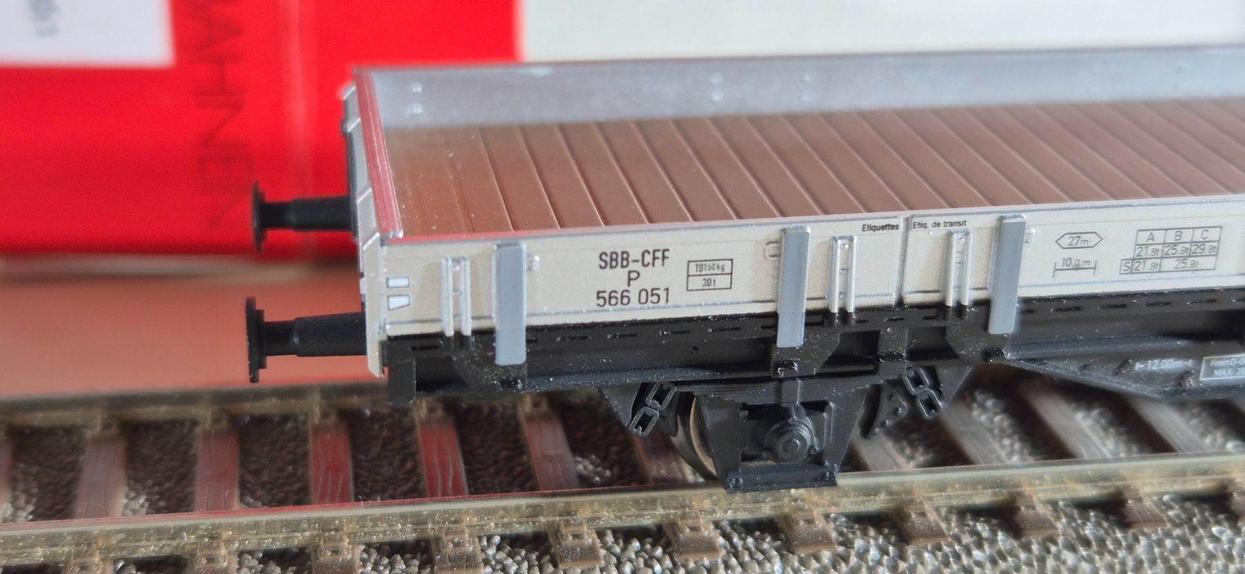 AKU 1021 - SBB-CFF Flachwagen für Feldschlösschen SCC.DSF H0 (Gebraucht ...