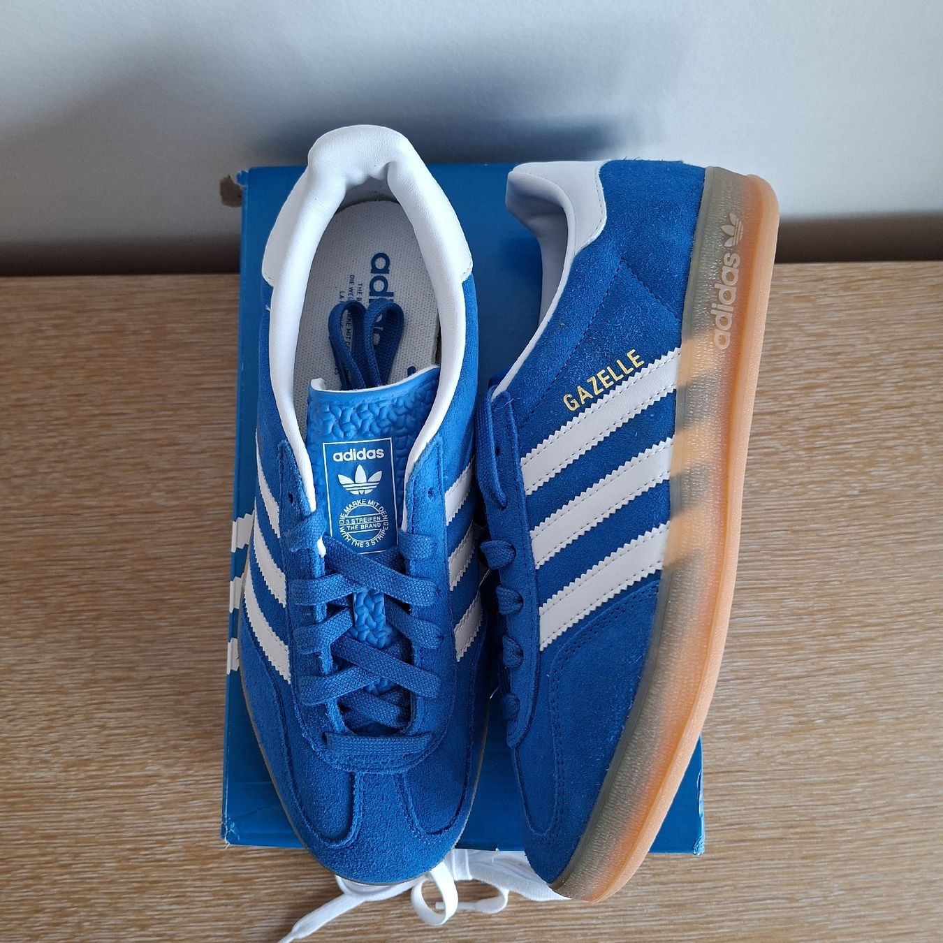 Adidas Gazelle Indoor Bird Blue Cloud White (Neuf avec emballage d ...