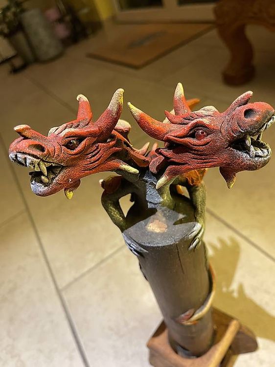 Holz Drachen Kerzen- Räucherhalter (Gebraucht) in Spiegel b. Bern für ...