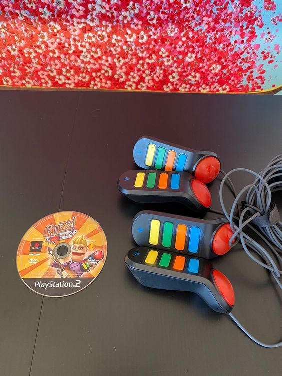 Buzz Spiel für Playstation 2 mit 4 Controller (Gebraucht) in Zürich für ...
