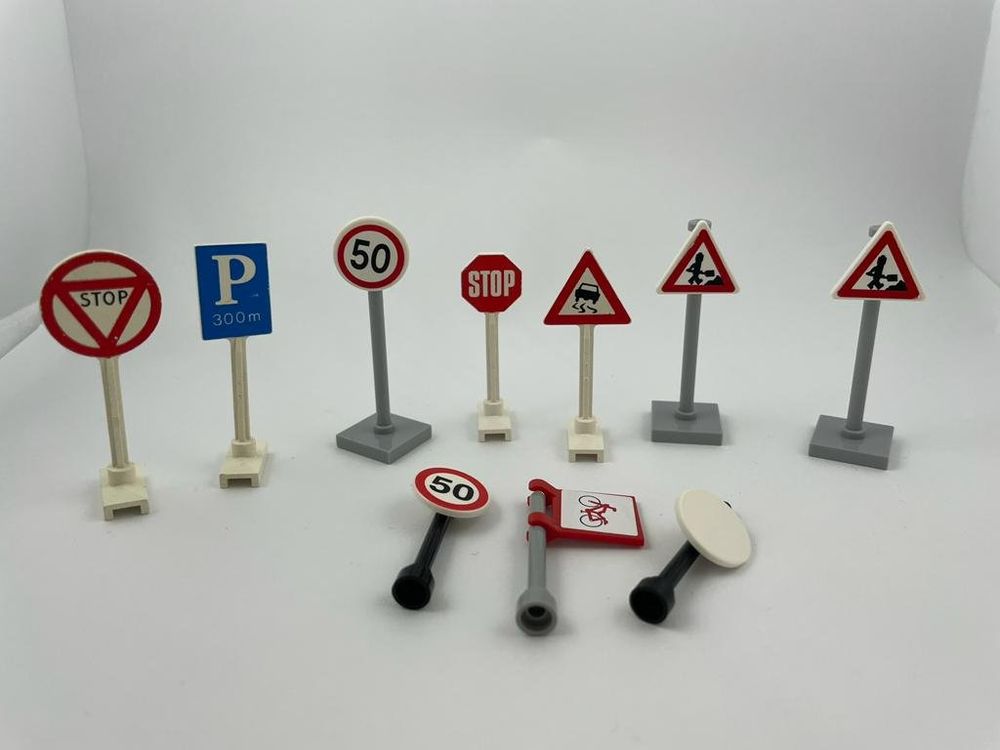Lego City Strassenschilder Schild, Stop, Achtung, Parkplatz | Kaufen ...