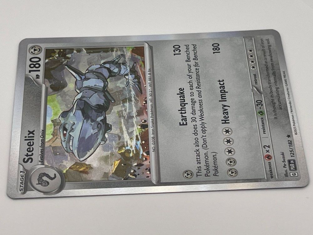 Steelix 125/182 Holo Rare Pokémon Paradox Rift (Neu (gemäss ...