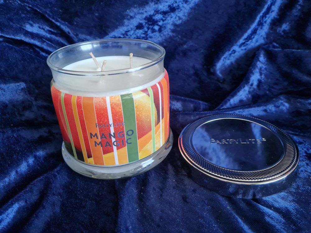 PartyLite - 3Docht Glas Magische Mango (Neu und originalverpackt) in ...