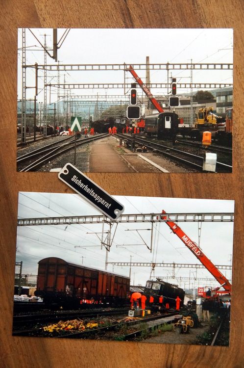 SBB Flankenfahrt Re 4/4 II in Muttenz - 1990 (Fotos) (Gebraucht) in ...