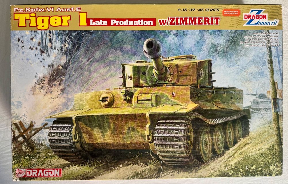 Dragon 1/35 Tiger I Late Production with Zimmerit #6383 (Neu und ...