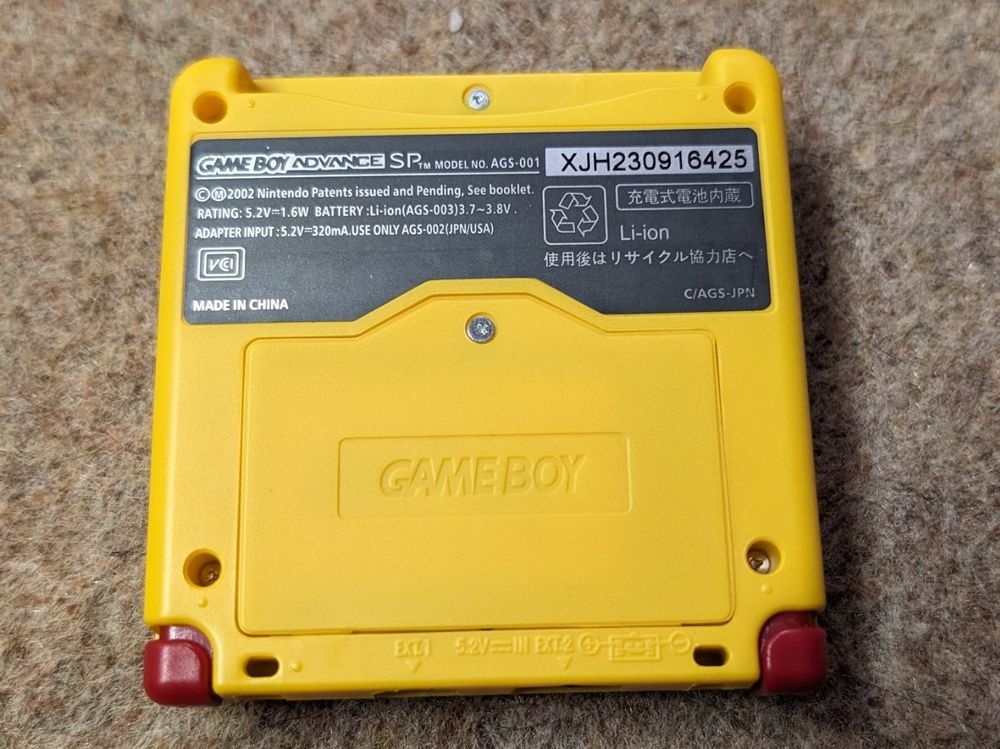 Nintendo Gameboy Advance SP - Pokémon Pikachu | GBA SP (Gebraucht) in ...