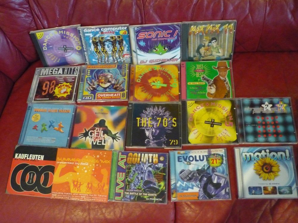 18 stk CDs 90s Techno Party Dance Mix Streetparade Goliath | Kaufen auf ...