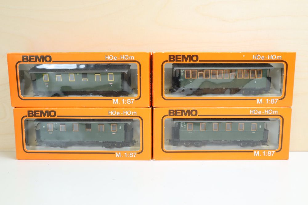 BEMO 4 x Personenwagen H0m 3208/3209/3211/3608 (Gebraucht) in ...