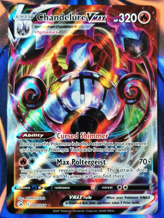 Pokemon Chandelure Vmax 040/264 Fusion Strike EN | Kaufen auf Ricardo