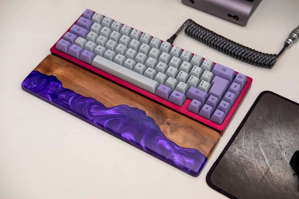 Epoxy Keyboard Wrist Rest Violet Tastatur Handgelenkauflage | Kaufen ...