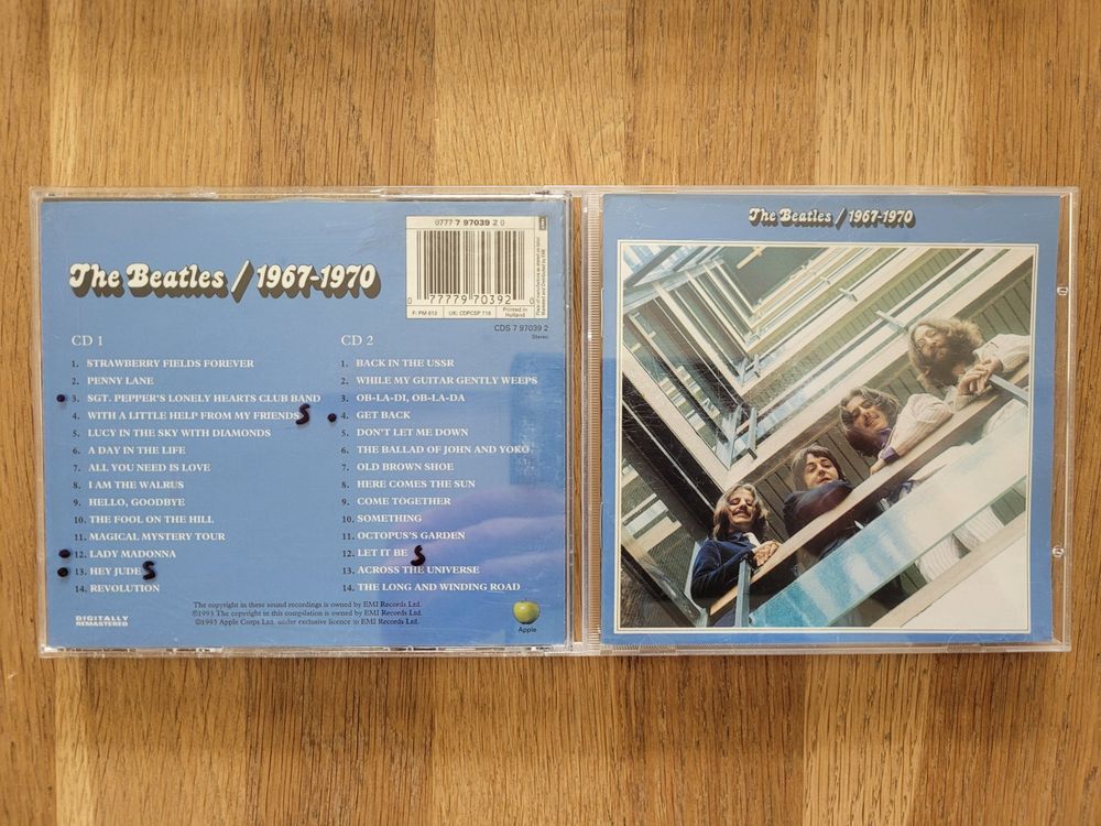 DCD The Beatles - 1967-1970 (Blue Album), Remastered, 1993 (Gebraucht ...