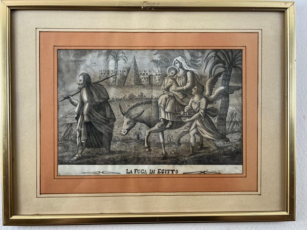 Antiker Kupferstich um 1780 Flucht aus Aegypten (Gebraucht) in Neuhausen am Rheinfall für CHF 10 ...