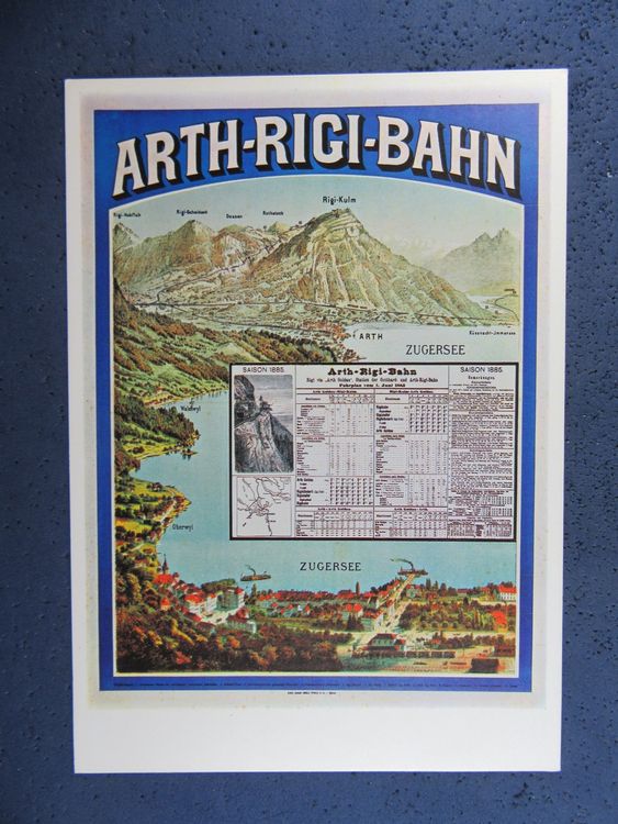 ARTH RIGI BAHN ZUGERSEE REPRO AK SZ 1885 | Kaufen auf Ricardo