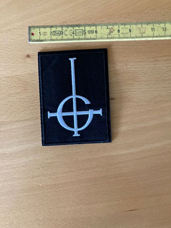 Ghost Logo Cross Patch Sticker Aufnäher Metal Rock Band 3 | Kaufen auf ...