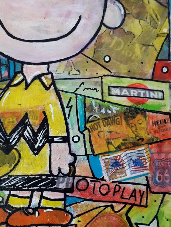 Gemälde Pop Art Charlie Brown Künstlerin: Manuela Reitz (Neu und originalverpackt) in Balve für ...