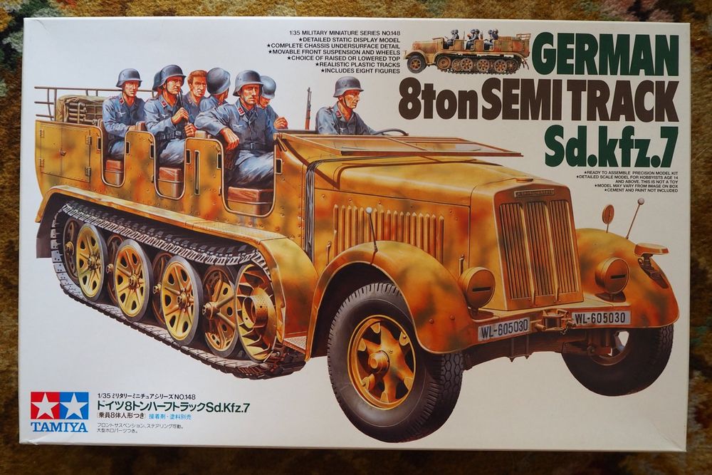 Tamiya / German 8ton Semi Track Sd. kfz. 7 / 1/35 (Neu (gemäss ...
