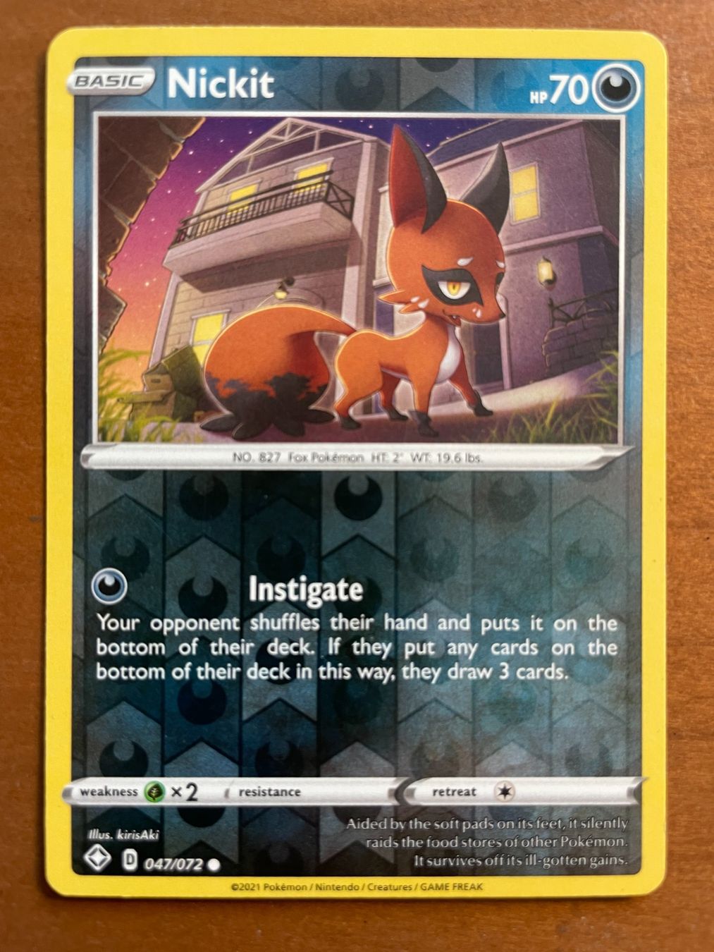 Pokemon Nickit Reverse (Versand gratis) (Neu (gemäss Beschreibung)) in ...