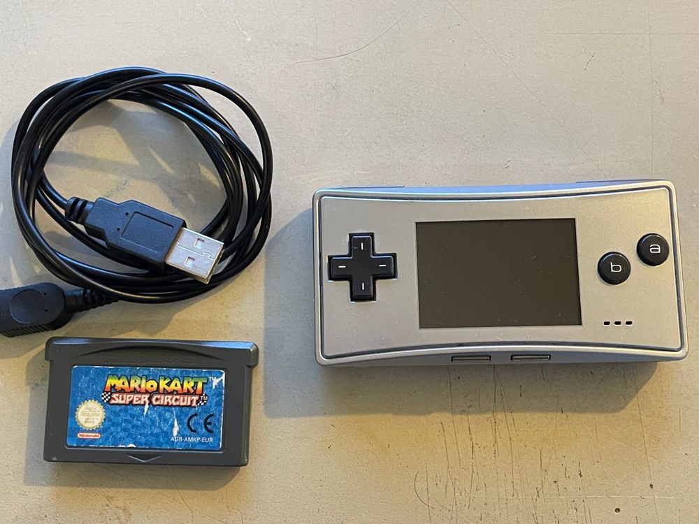 Gameboy micro + Mariokart Super Circuit + câble de charge (Gebraucht ...