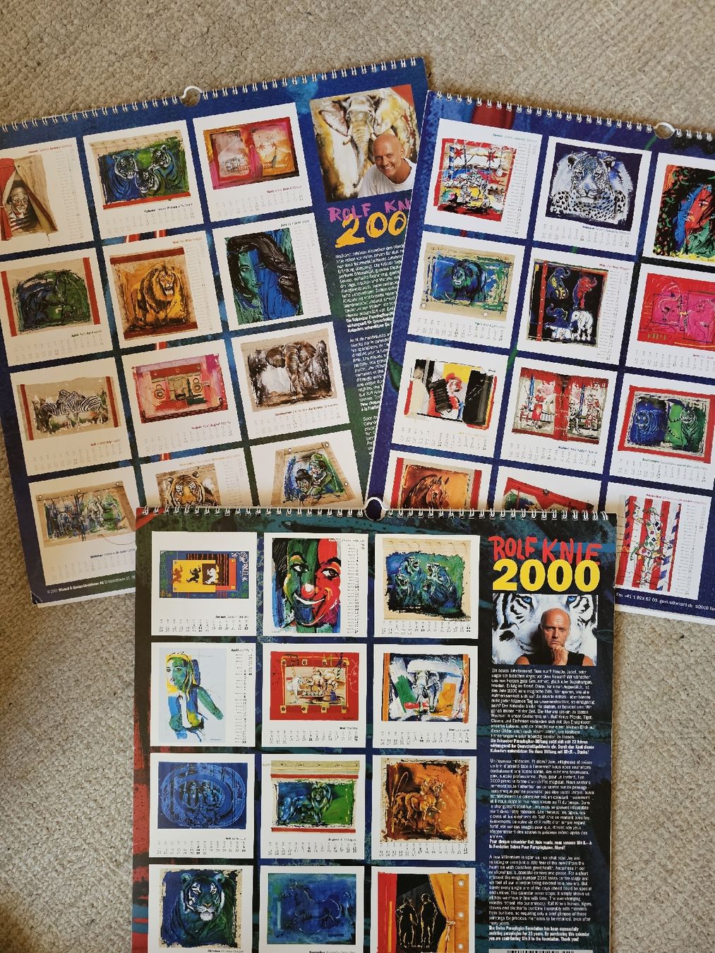 Rolf Knie Kalender 1996......2017, nicht vollständig (Gebraucht) in ...