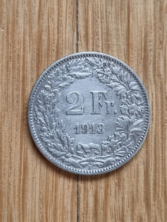 2 Franken 1913 - Aufl. 0.3 Mio. - selten | Kaufen auf Ricardo