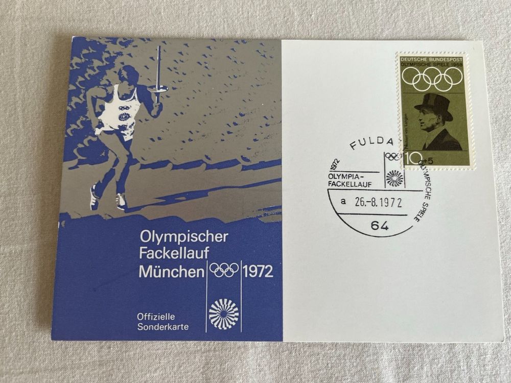 Offiz.Sonderkarte Olympischer Fackellauf München 1972 | Kaufen auf Ricardo Offiz.Sonderkarte Olympischer Fackellauf München 1972 | Kaufen auf Ricardo