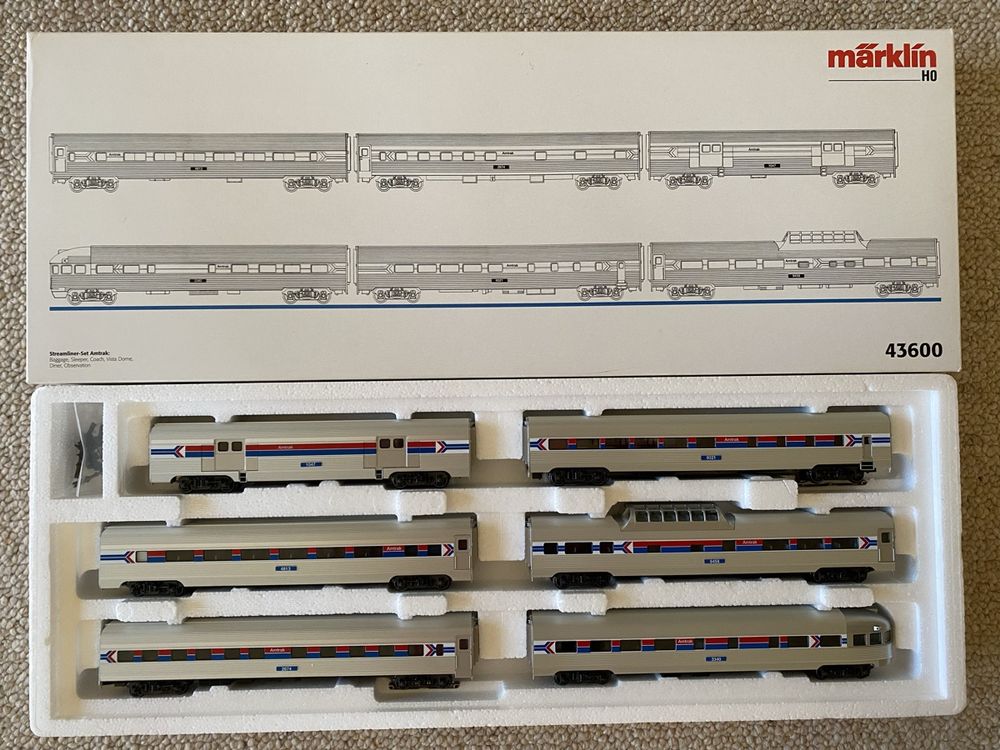 Marklin 43600 Streamliner-Set Amtrak (Neu und originalverpackt) in ...