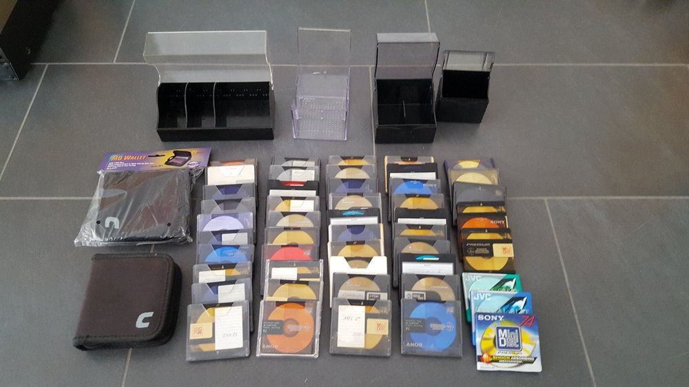 49x Minidisc & 6x Aufbewahrungsbox/Etui | Kaufen auf Ricardo