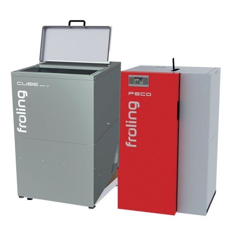 Chaudière au Sol Granulés 15kW FROLING PECO Pellet Avec Silo (Neu ...