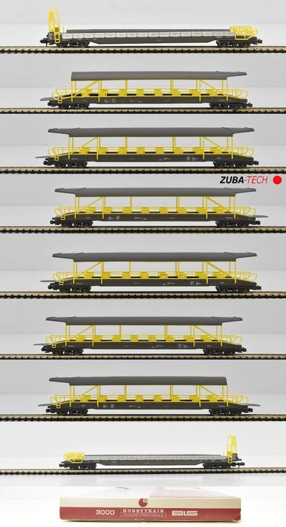 Hobbytrain 3000 Autotransportwagenset 8-tlg BLS GS mit OVP (Gebraucht ...