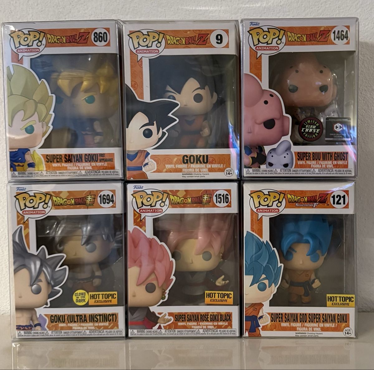 Funko DBZ 🌟 Goku & Buu 🌟 Hot Topic, Chase, Chalice, GITD (Gebraucht) in ...