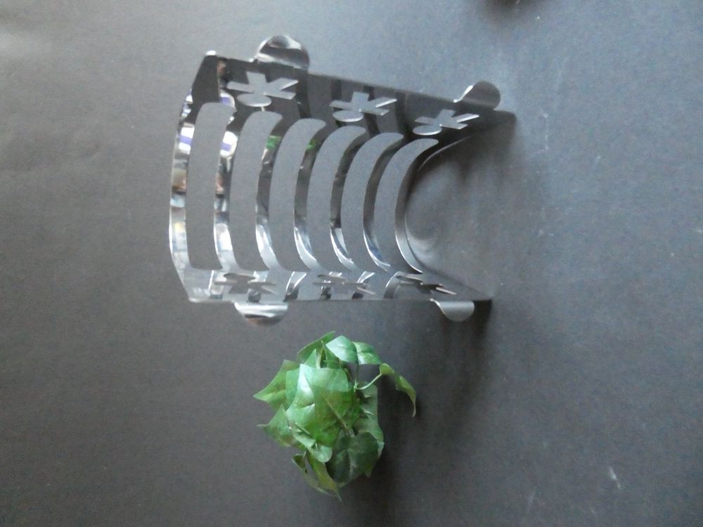 ALESSI Eleganter Toasthalter für 6 Scheiben Design King-Kong (Neu ...