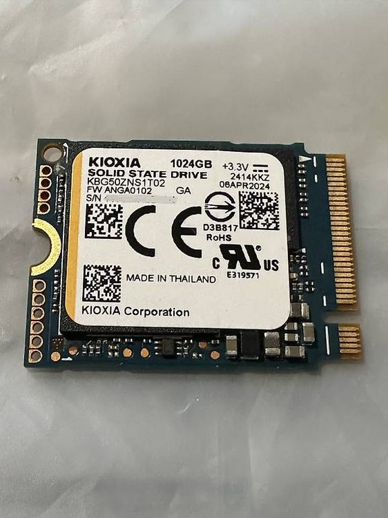 KIOXIA 1TB M.2 2230 NVMe SSD Festplatte (Neu (gemäss Beschreibung)) in ...