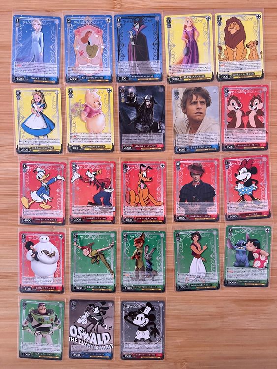 Weiss Schwarz Disney 100/ 10 Double Rare Karten Komplett-Set | Kaufen ...