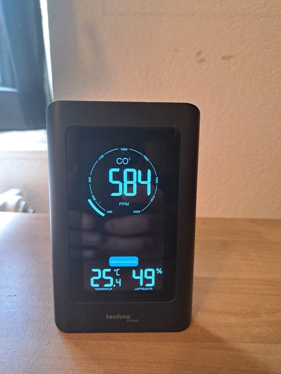 Technoline LuftgütemonitorWetterstation CO2 Messgerät WL1030 (Gebraucht ...
