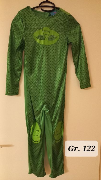 Gecko PJ Masks Kostüm Gr. 122 (Gebraucht) in Leukerbad für CHF 15 – mit ...