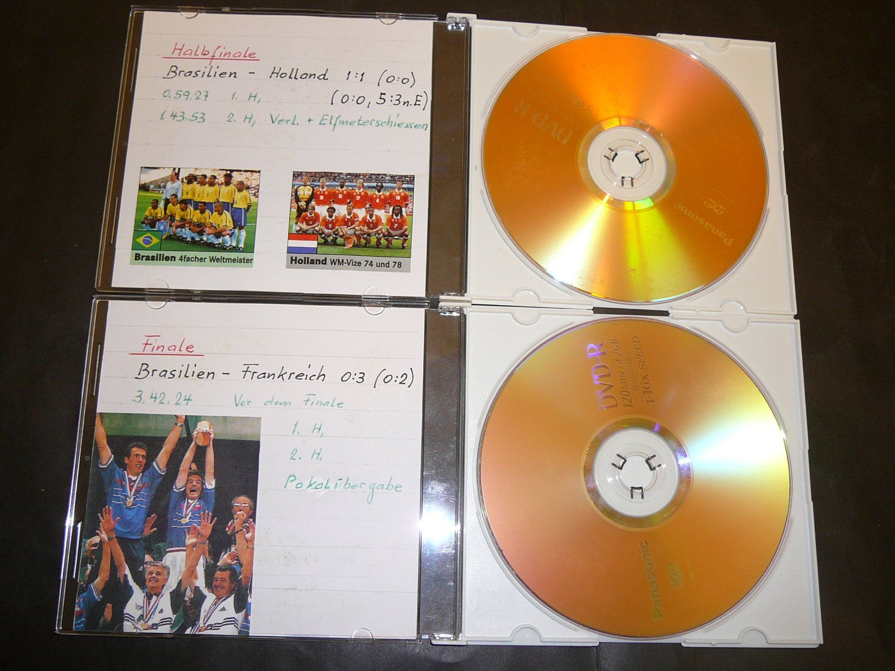 Fussball WM Frankreich 98 DVD's - Rarität für Sammler! (Gebraucht) in ...