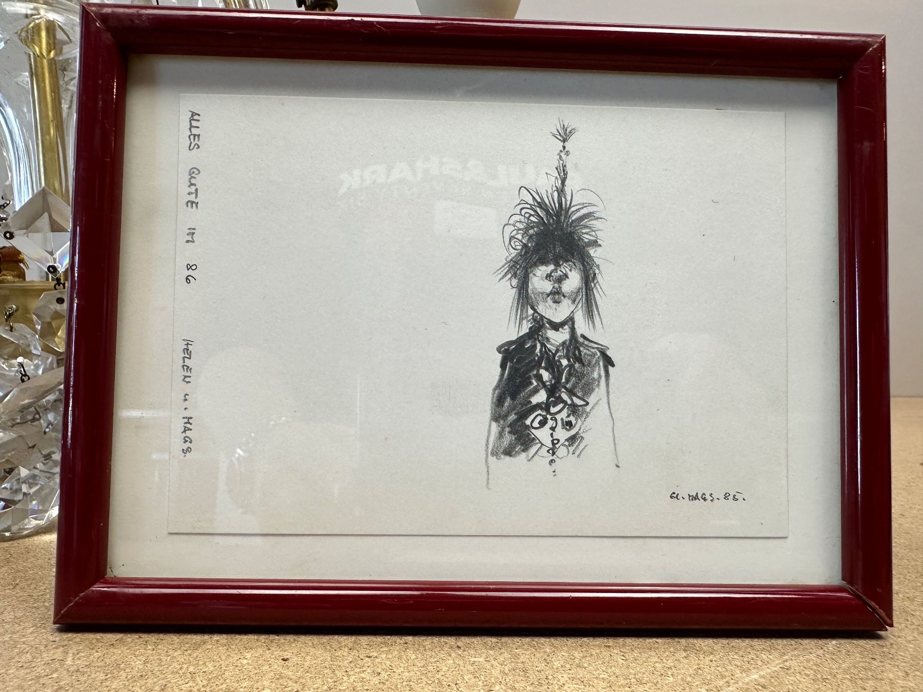 Original Mags Max Glanzmann Schweiz Zeichnung von 1985 (Gebraucht) in ...