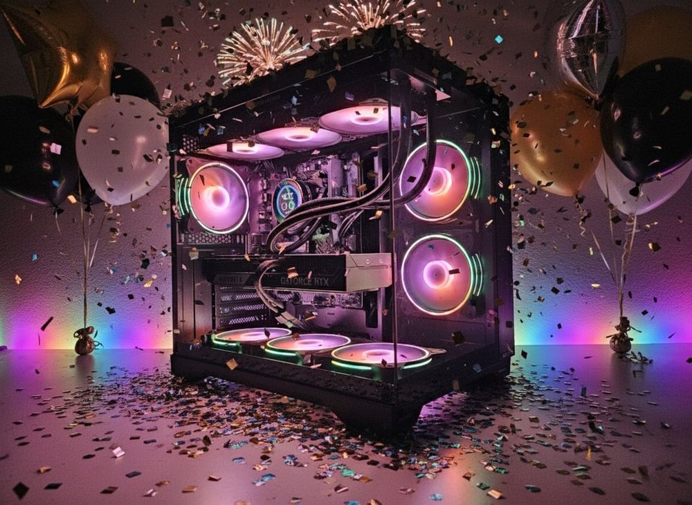 Gaming PC Bloop💦RTX 5070 Ti + Ryzen 7800X3D | 6400MHz DDR5 (Neu und ...