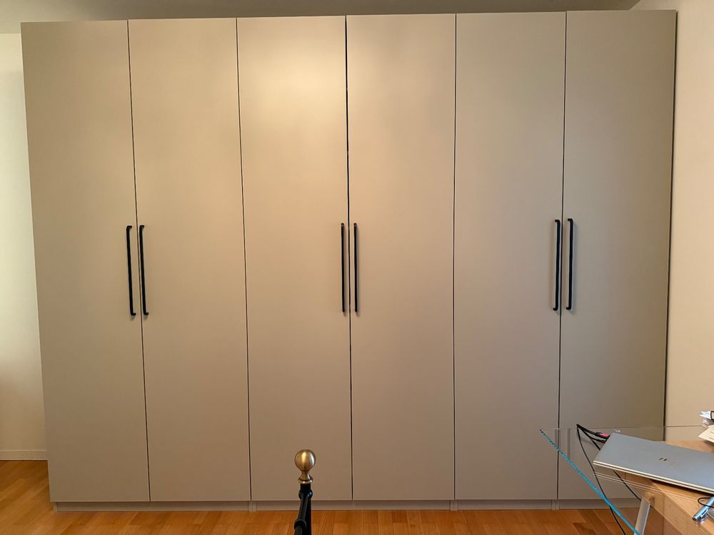 Ikea Pax Schrank-Türen, Forsand graubeige, neuwertig, 6 Stk (Neu ...