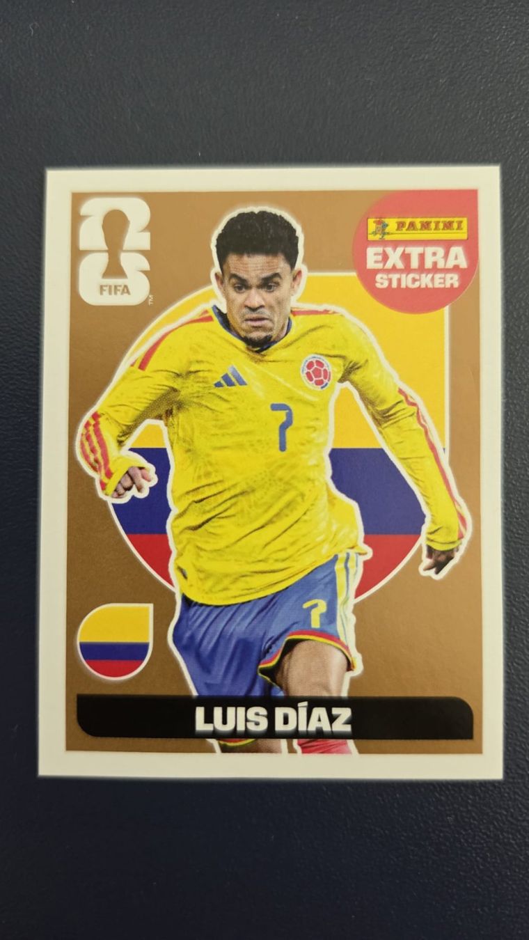 Panini WM 2026: Extra Sticker - LUIS DIAZ - Bronze (Neu (gemäss ...