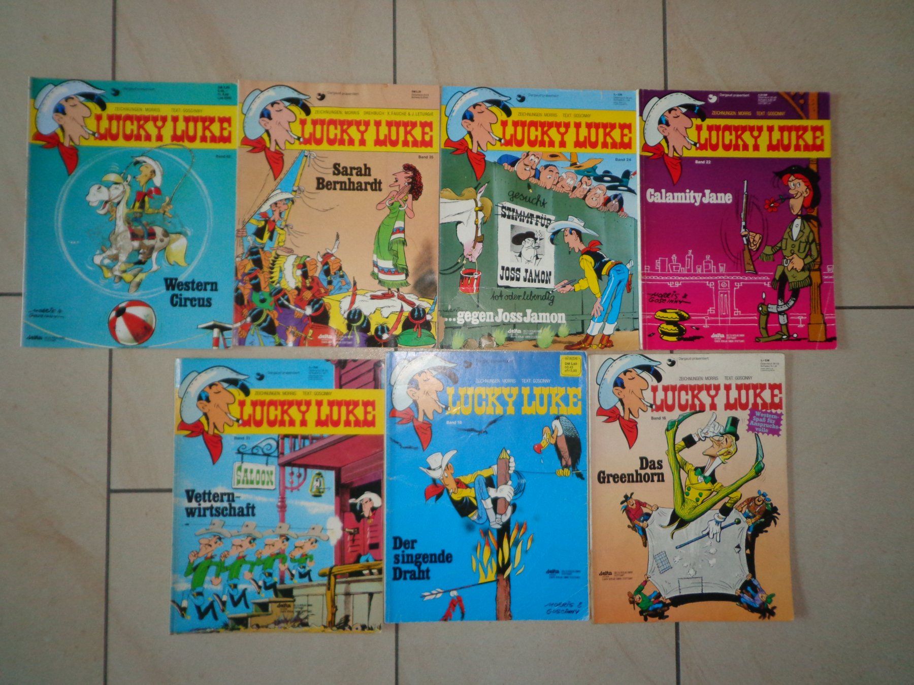 Grosse Serie von Lucky Luke Heften 7 Stück (Defekt) in Andeer für CHF 1 ...